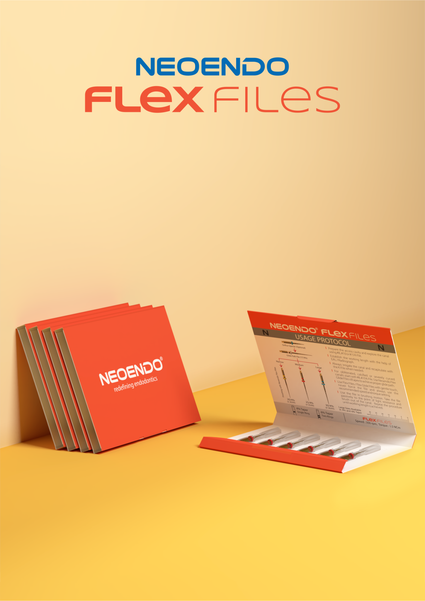 Neoendo Flex- Triangular Cross-Section Flexible Rotary Files